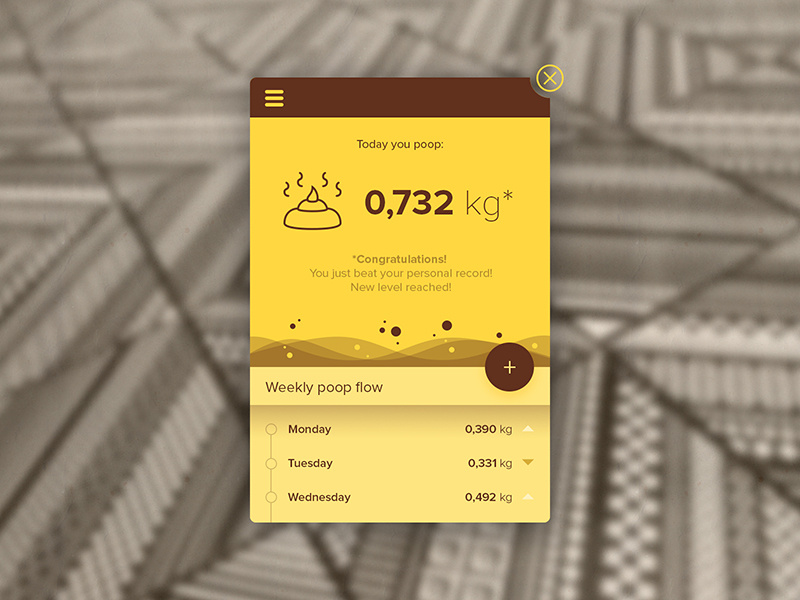 Smart Poop Widget by Goran on Dribbble