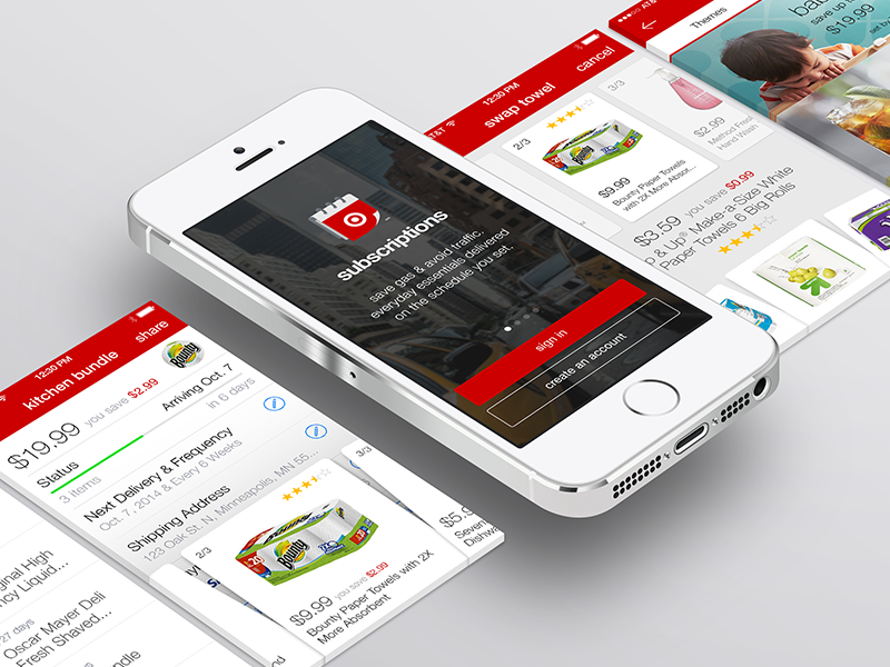 Target Subscriptions iOS App by Jeff Stuart on Dribbble