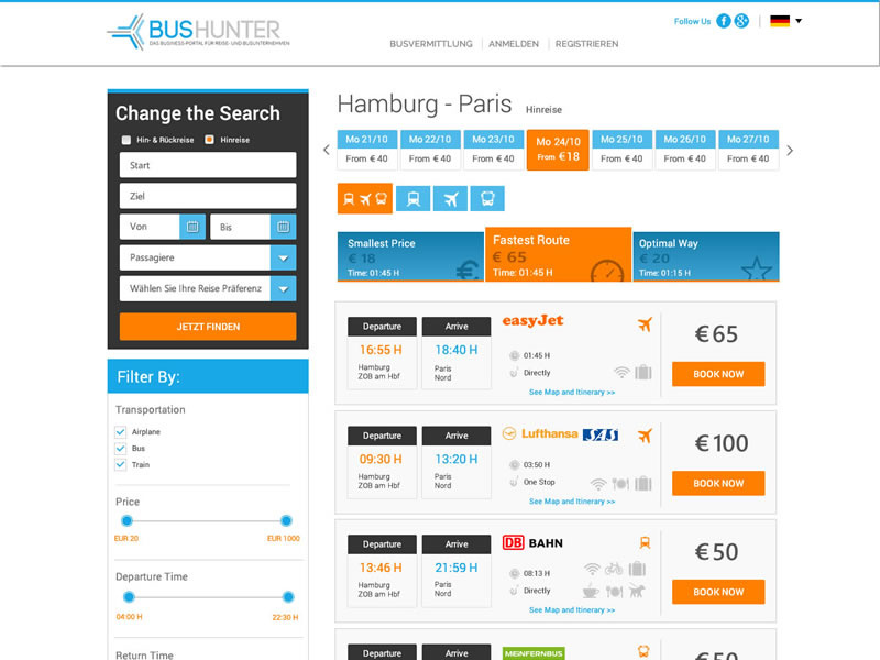 Bushunter New Web by 1070 Design on Dribbble