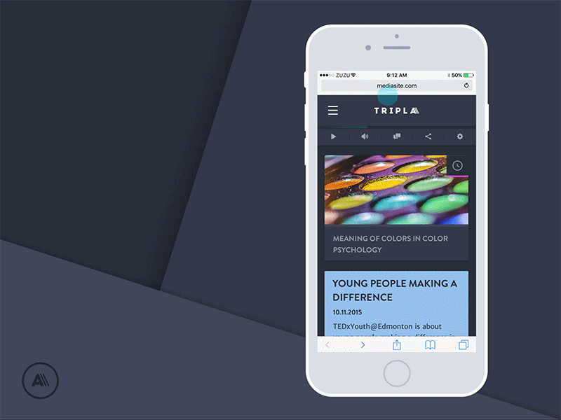 menu prototype by Viktor Keri on Dribbble