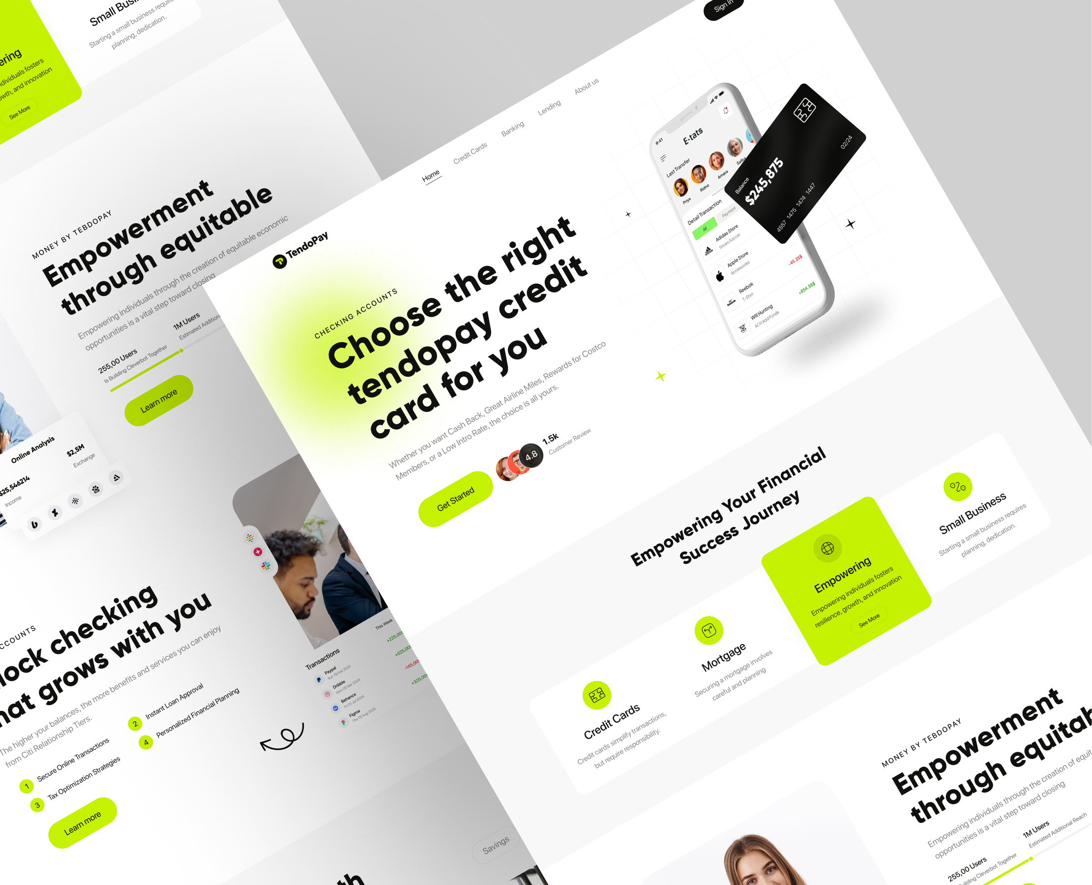 Credit Card Landing page Design by Sheikh Shihab on Dribbble
