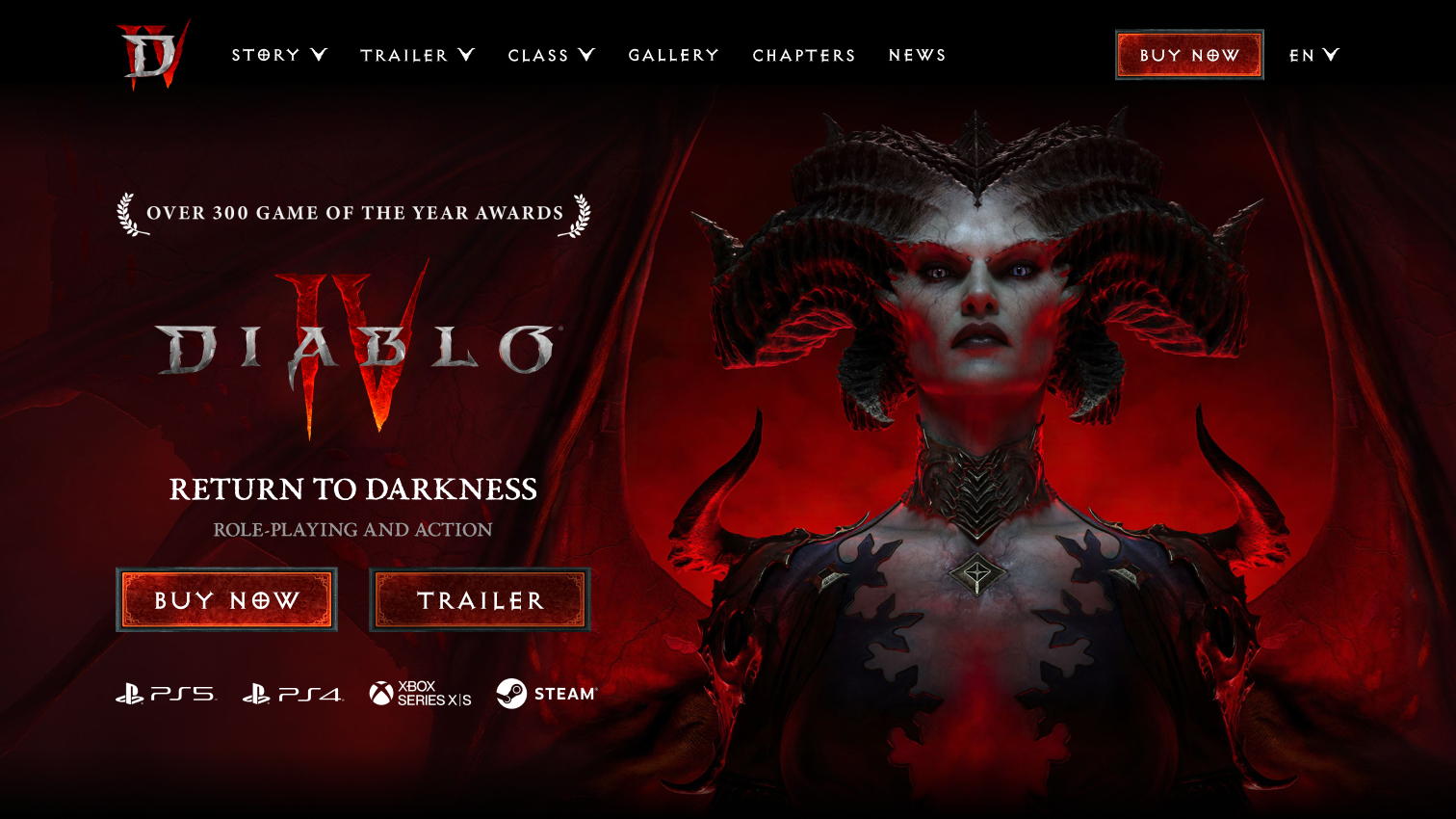 diablo 4 website design by Grégory Cohen on Dribbble