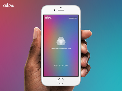 Launch screen | Colore by Christoph Fahlbusch on Dribbble