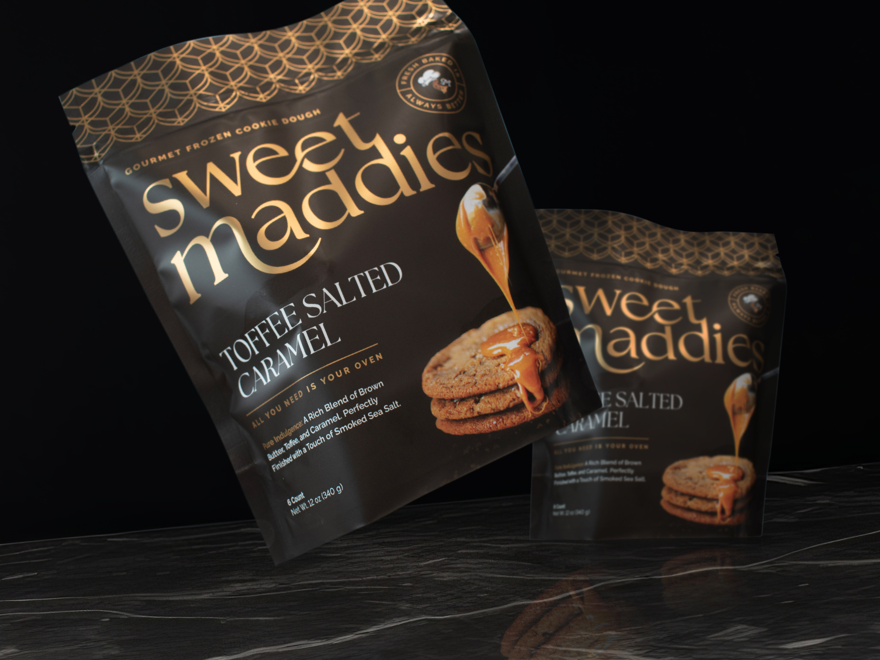 Sweet Maddies Cookie Dough Packaging by Octavo Designs on Dribbble