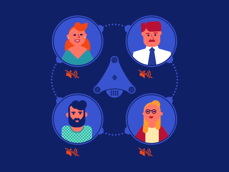 Conference Call by Down the Street on Dribbble