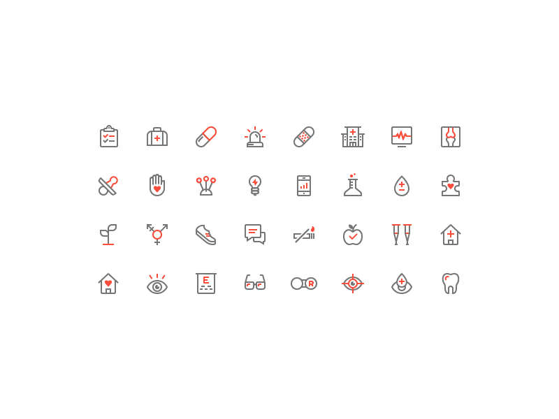 Healthy Icons by Underbelly on Dribbble
