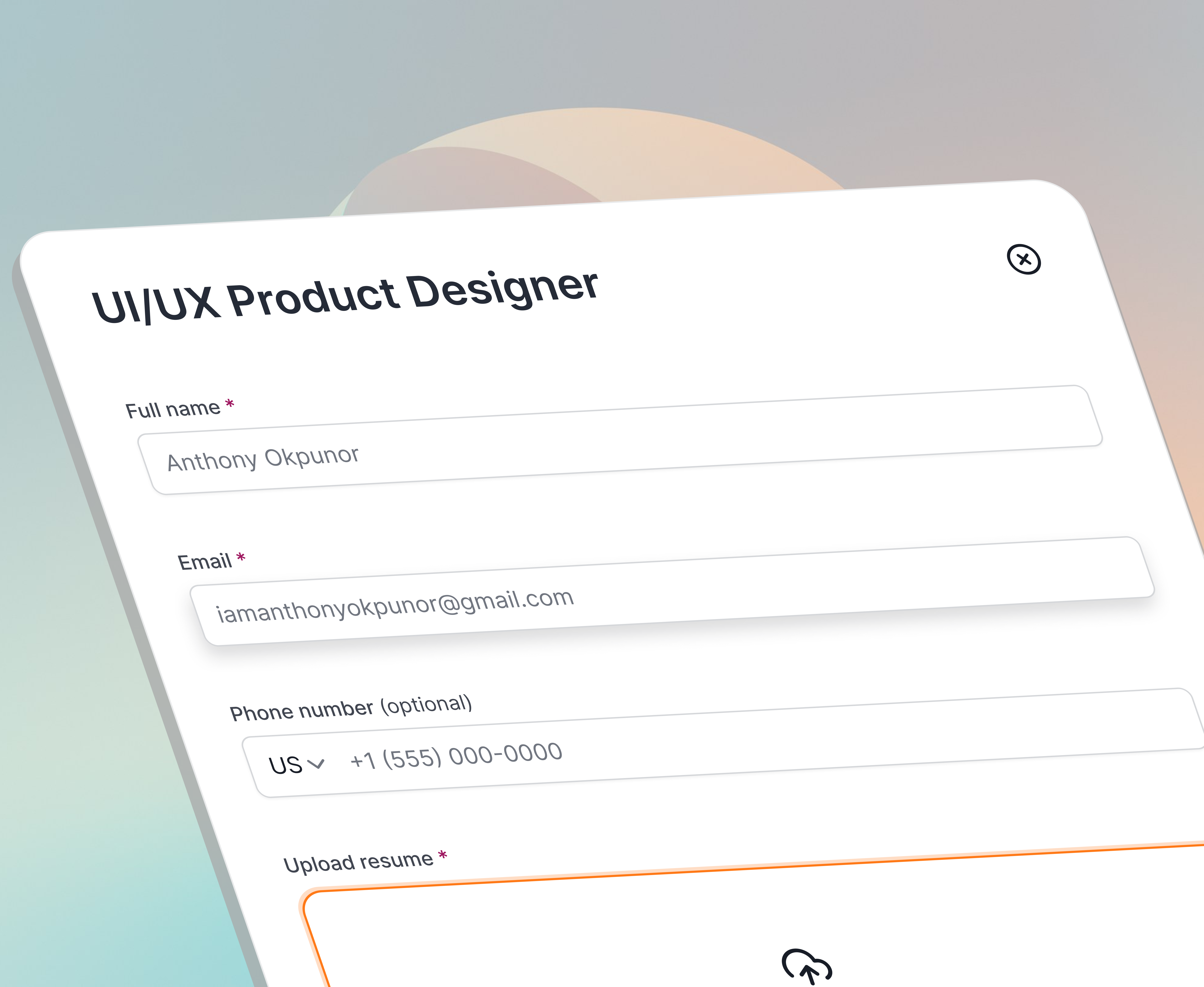 Browse thousands of Job Application Form images for design inspiration ...
