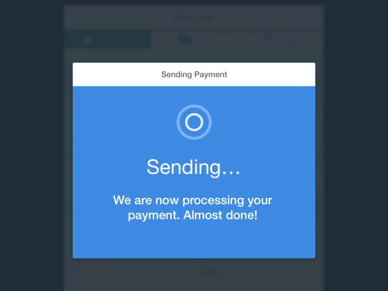 Send Payment Animation by Johnny Petersen on Dribbble