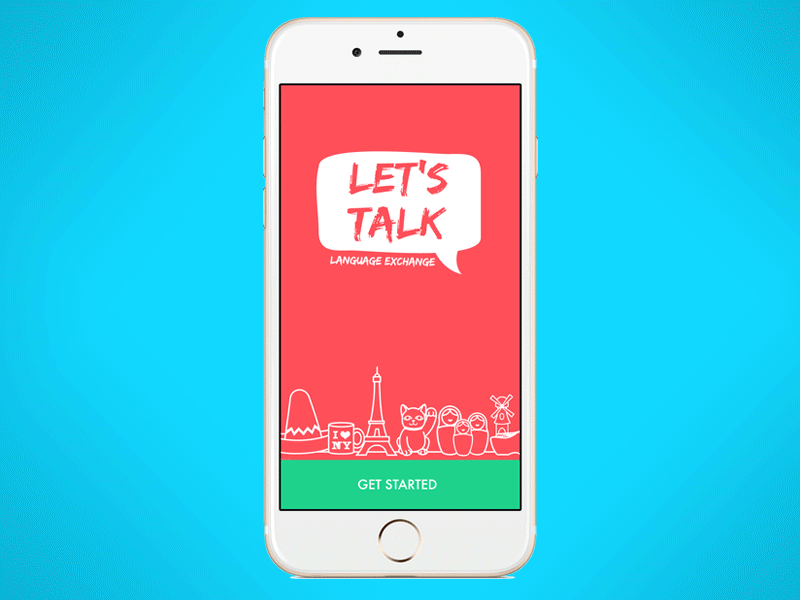 Let's Talk App by Rachel Sulek on Dribbble