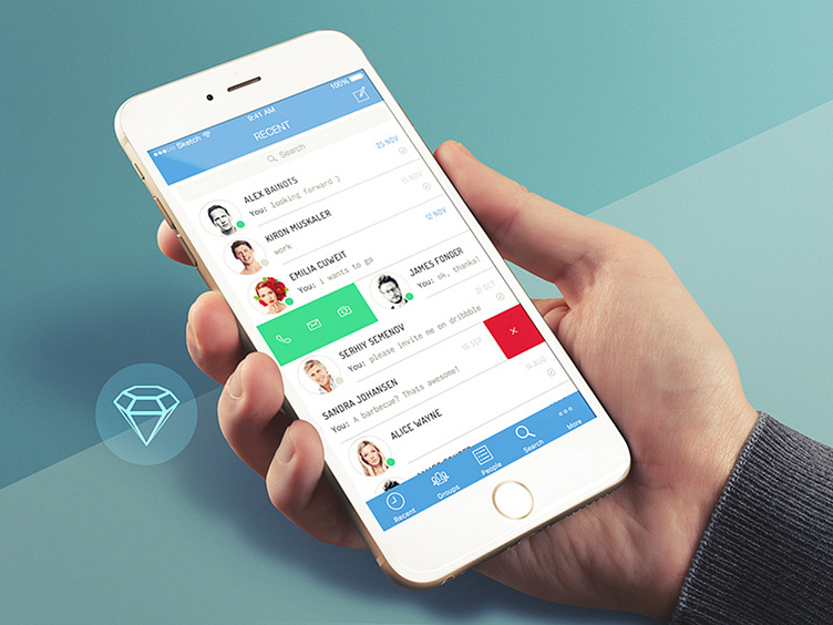 Facebook Redesign - Day24 My Free UI/UX SketchApp Challenge by Serhiy ...