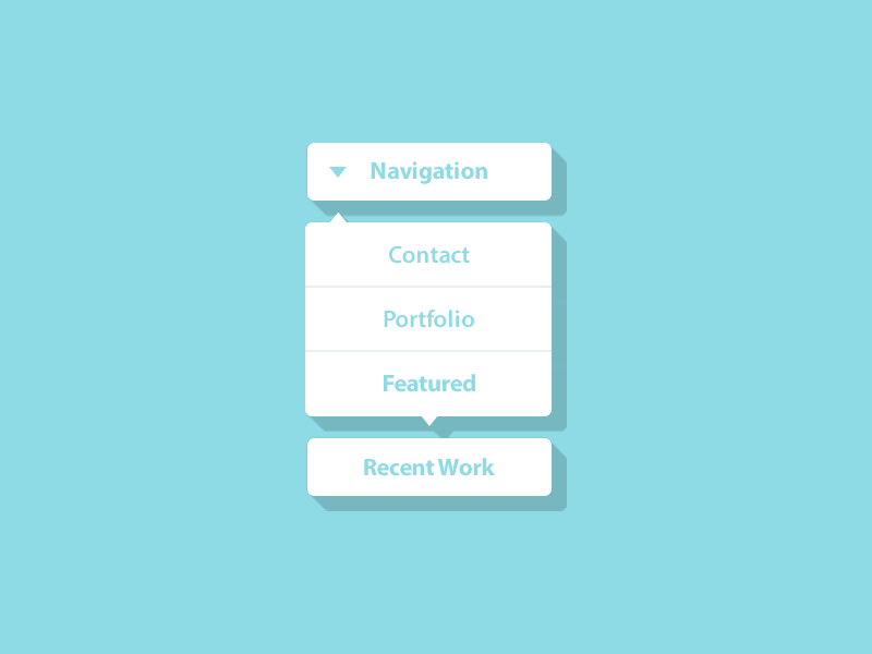 Drop Down by David-Scott on Dribbble