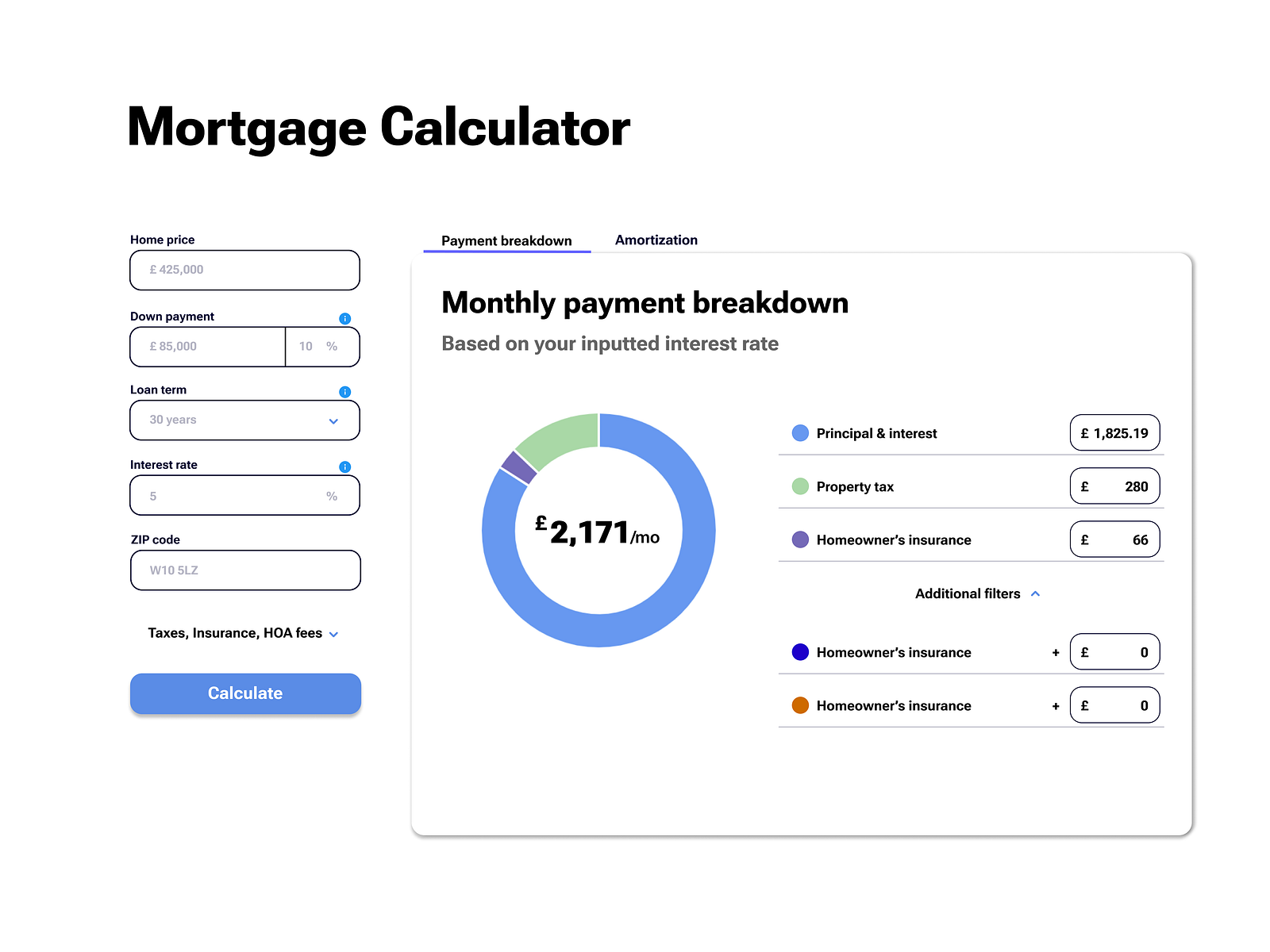 Daily UI Challenge #004 - Calculation by Rine Todria on Dribbble