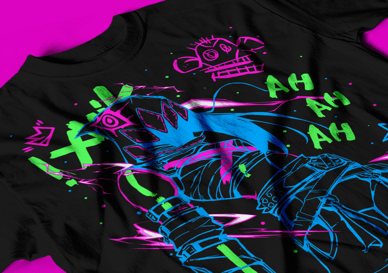 Jinx Arcane League of Legends T-shirt Design by Kitsune Vectors on Dribbble