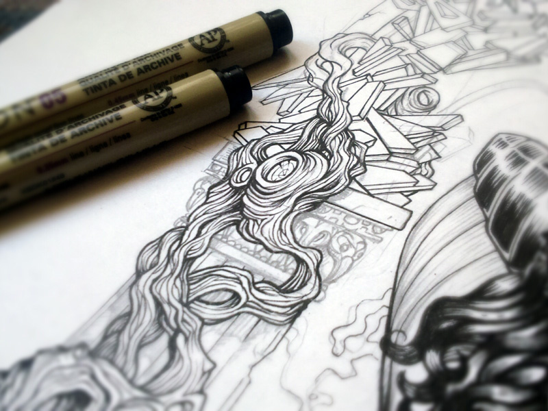 Bird - column detail by Albin Bousquet on Dribbble