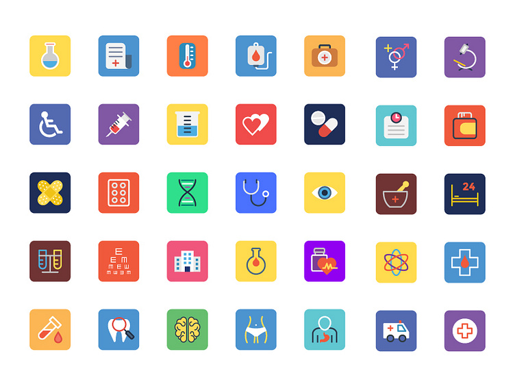 Medical App Icons by Creative Stall on Dribbble