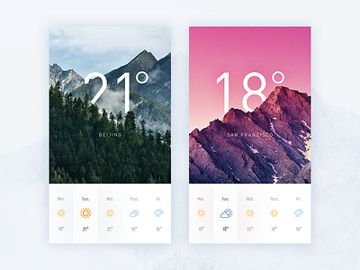 Weather : ) by daRwin on Dribbble
