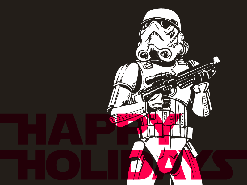 Happy Holidays from the Storm Troopers by Cameron Wheeler on Dribbble