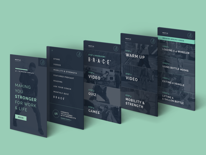 Worklete App by Laina Reginelli on Dribbble
