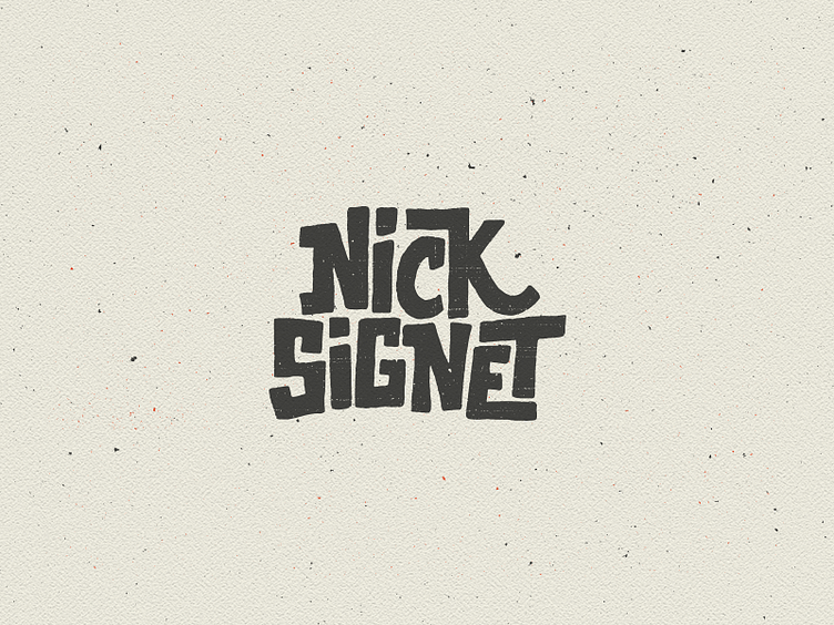 Name Lettering by Nick Signet on Dribbble