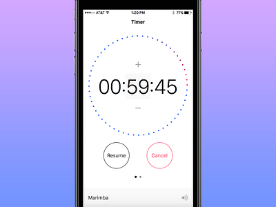 Timer App by TJ Weigel on Dribbble