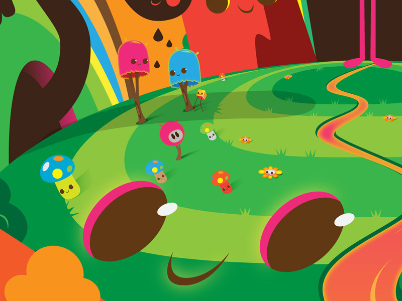 Cute Land by pokedstudio on Dribbble