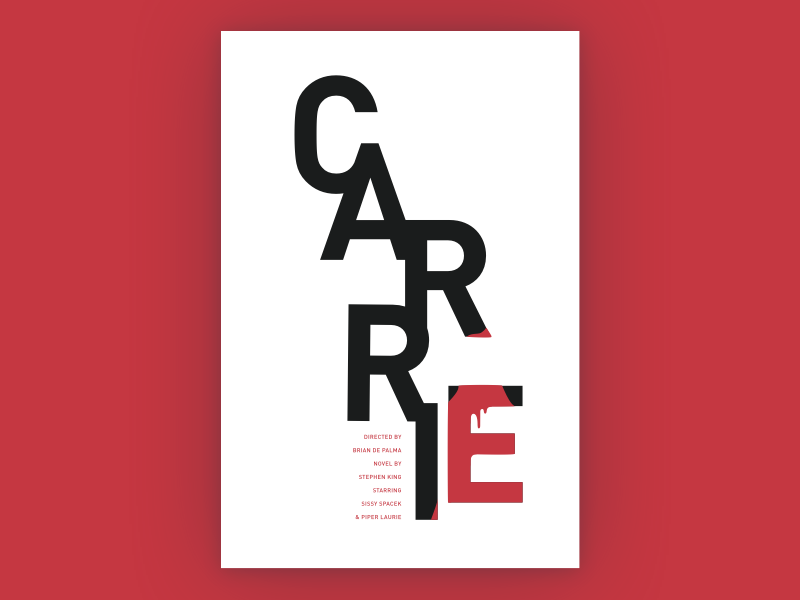Carrie Poster by Scott Brookshire on Dribbble