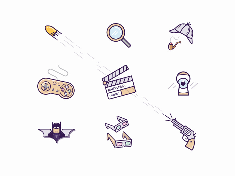 Claustrophobia Icons by Mikhail Skvortsov on Dribbble