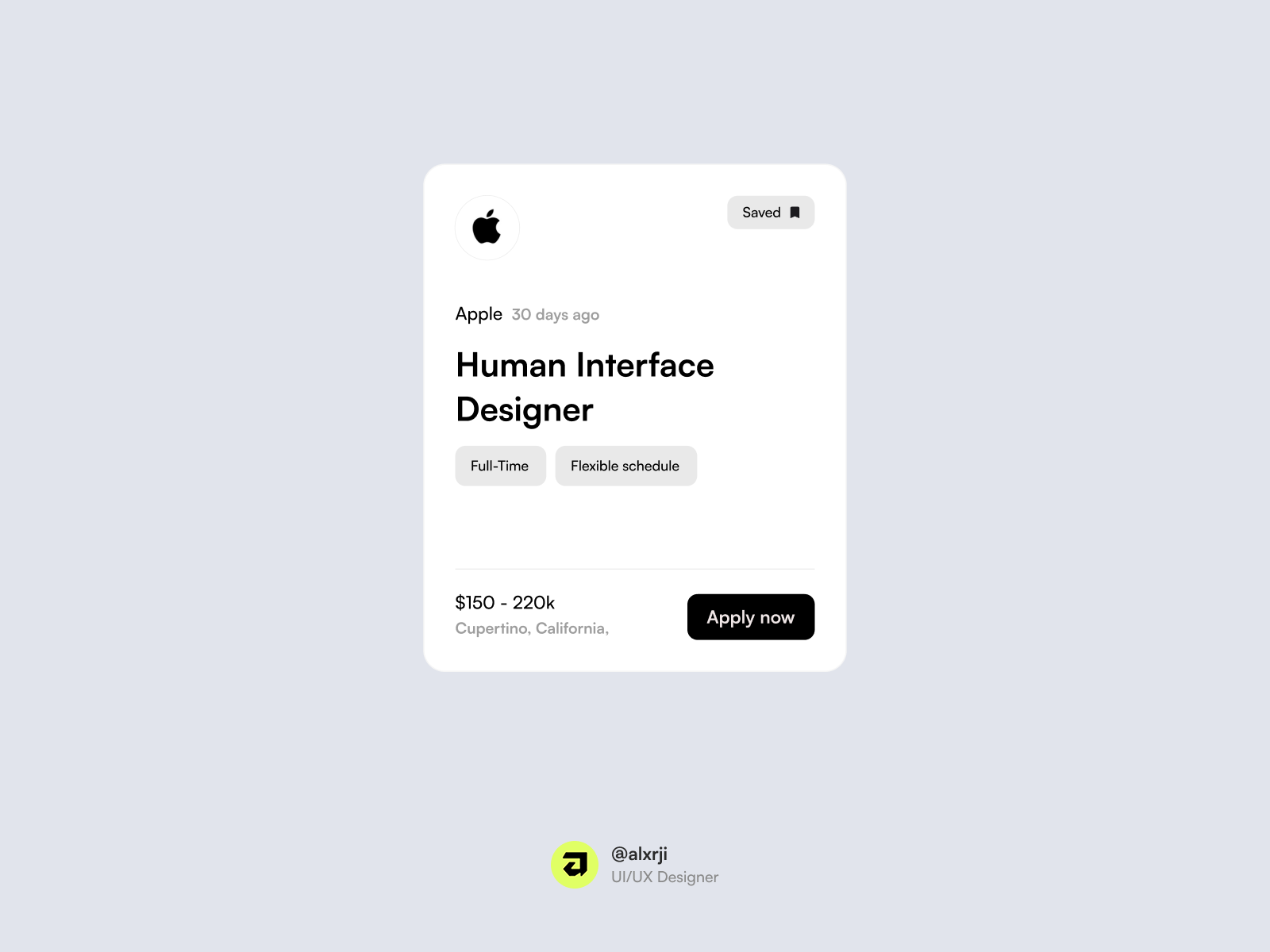 Hiring Card by Alex Reji on Dribbble