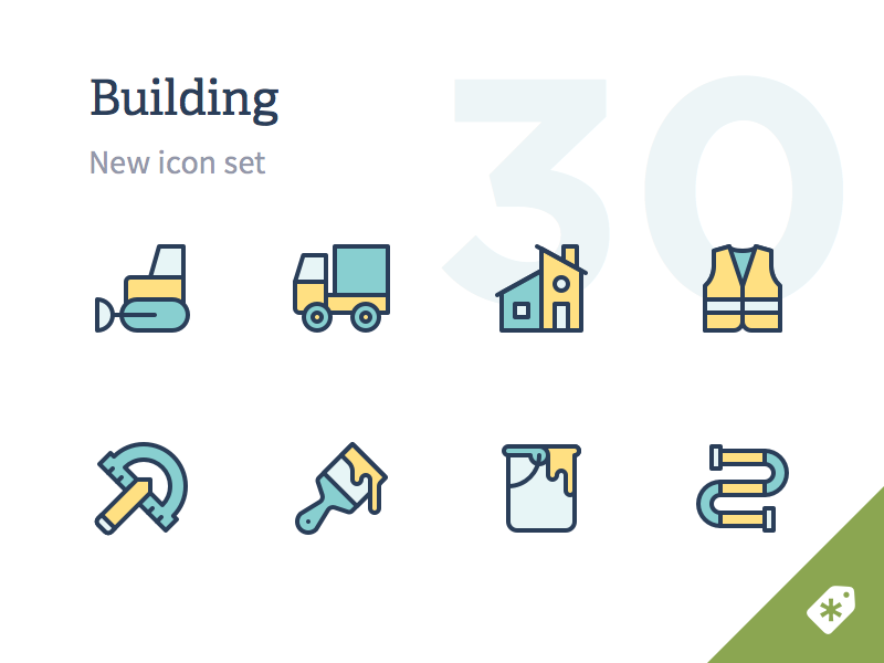 Building Icon Set by Denis Rodchenko on Dribbble