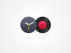 Music icon & Clock icon by Chou Chen on Dribbble