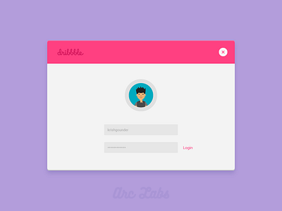 Concept - Login by Krish on Dribbble