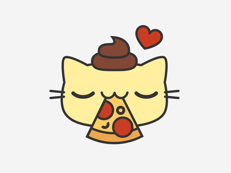 Poop Cat by Jenny Johannesson on Dribbble