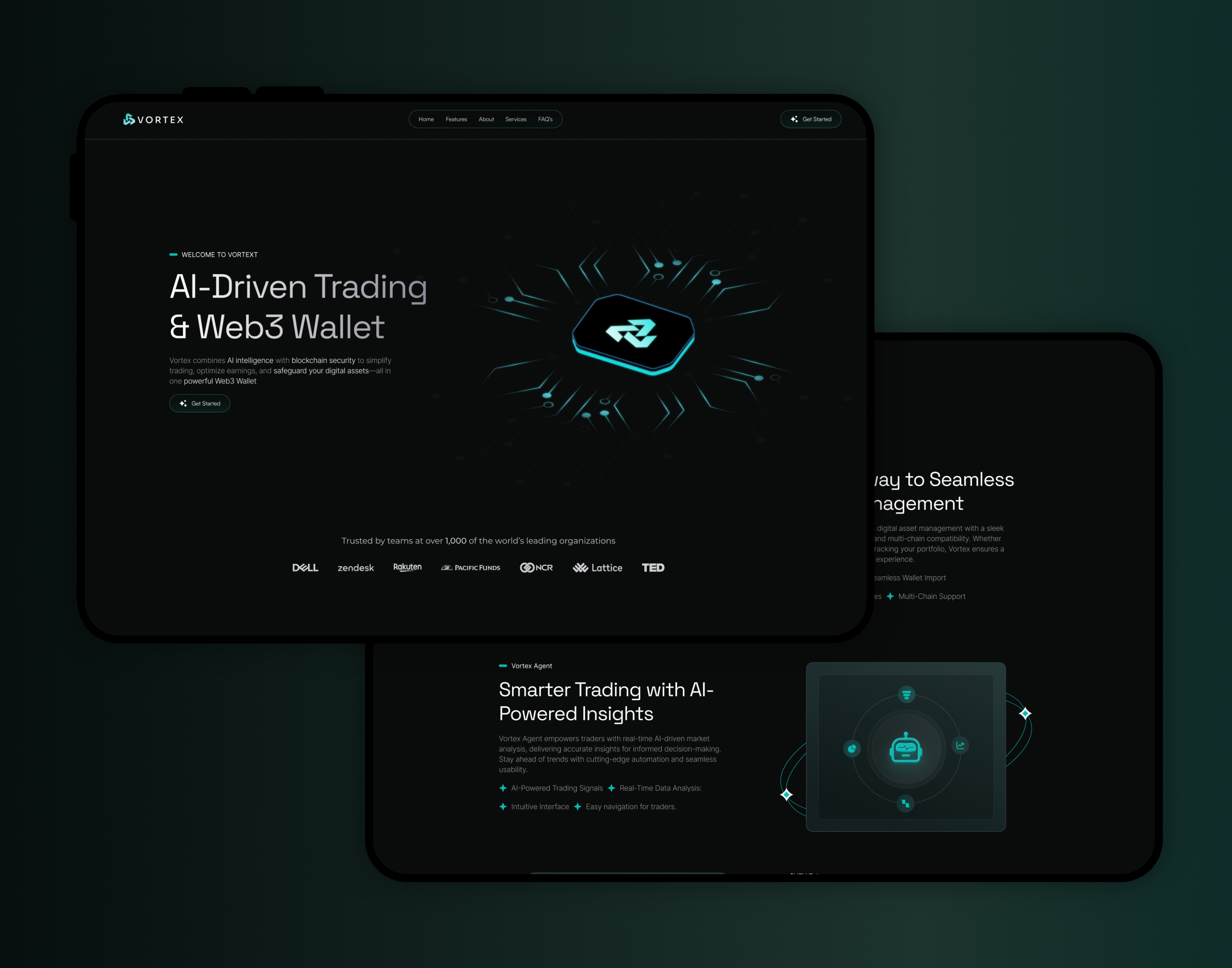 Vortex AI Website by Ali Hyder on Dribbble