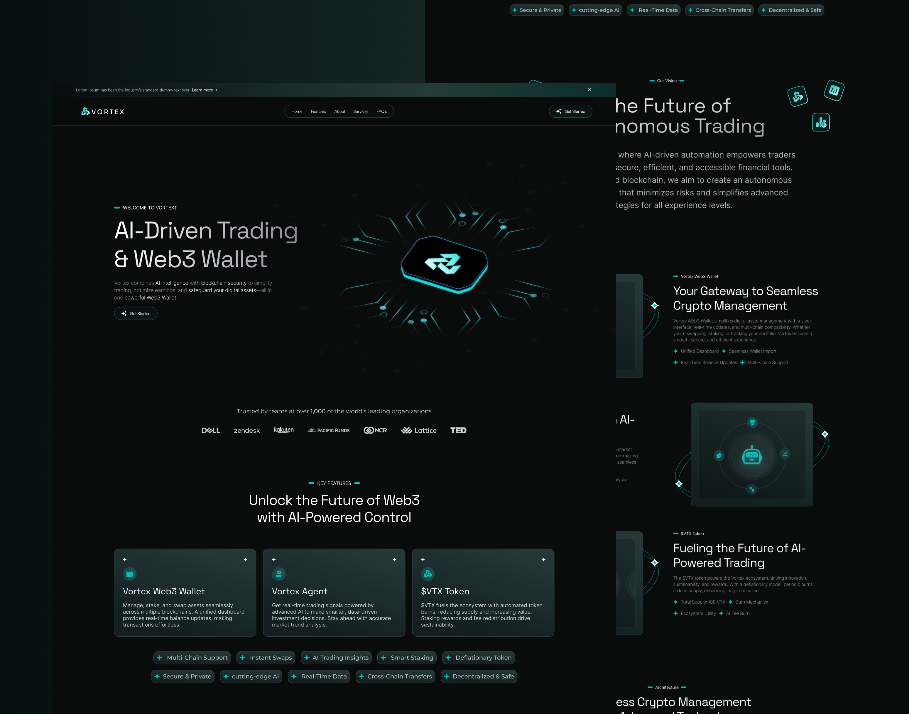 Vortex AI Website by Ali Hyder on Dribbble