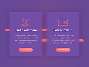 Feature cards by Tudor Popa on Dribbble