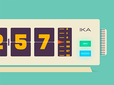 Digital Clock Animation by Quinn Ika on Dribbble