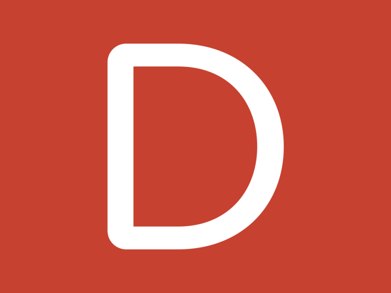 Animated Letter D