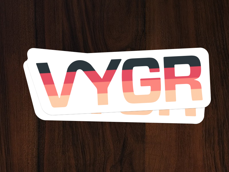 VYGR Sticker by Taurean on Dribbble