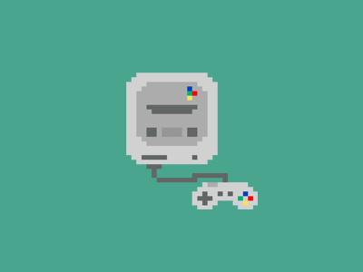 8-bit SNES by Hello I'm Nik on Dribbble