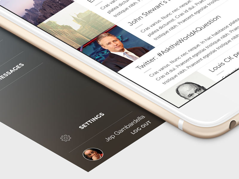 RSS Feed App - iOS UI by Petar on Dribbble