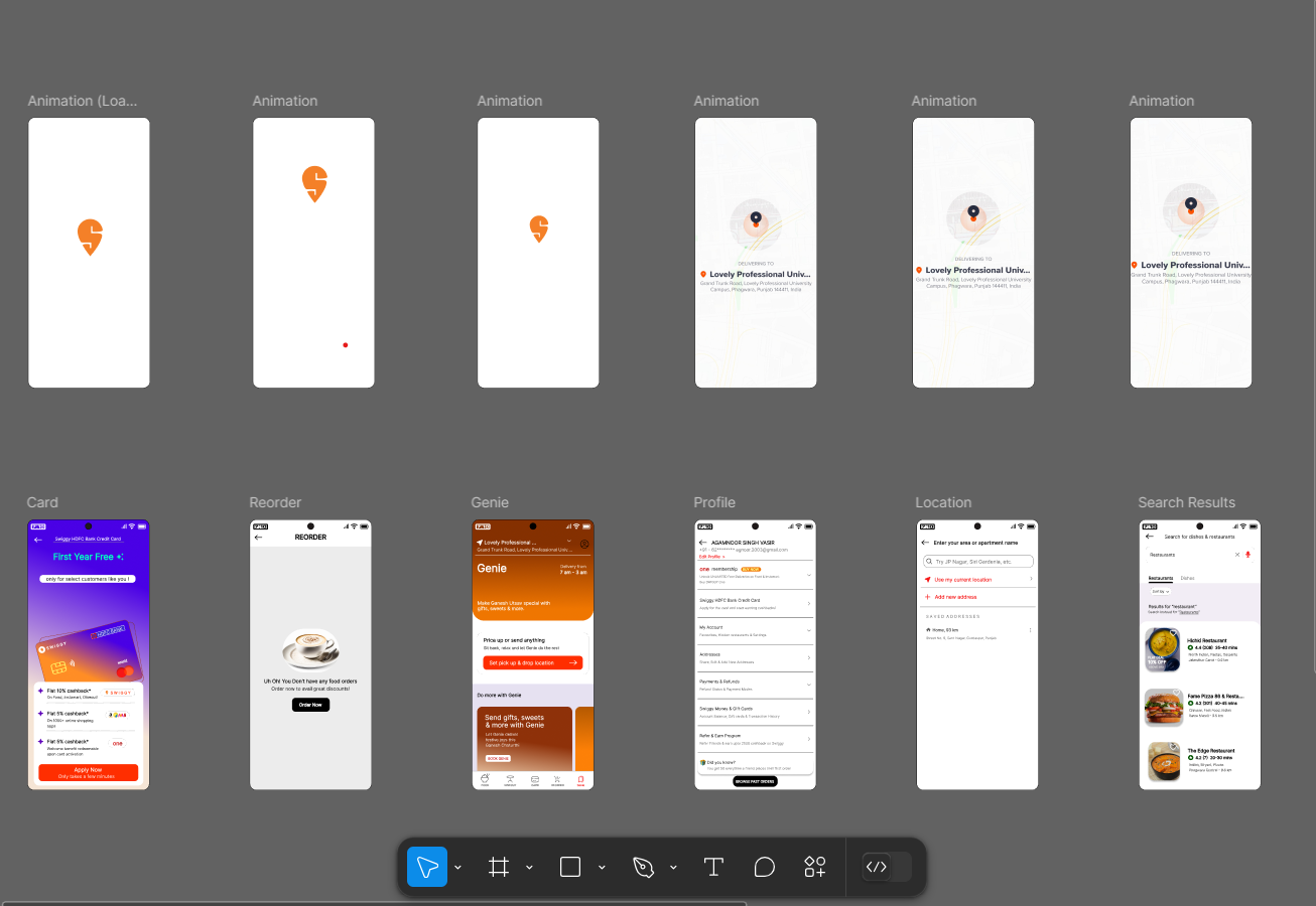 More of Swiggy App designing on figma by Agamnoor Singh Vasir on Dribbble