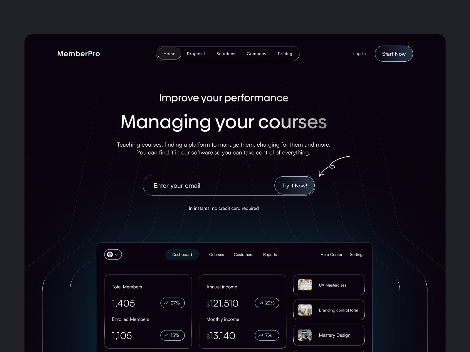 Member Pro - Website by Máximo Monroy for MyPagesLab on Dribbble