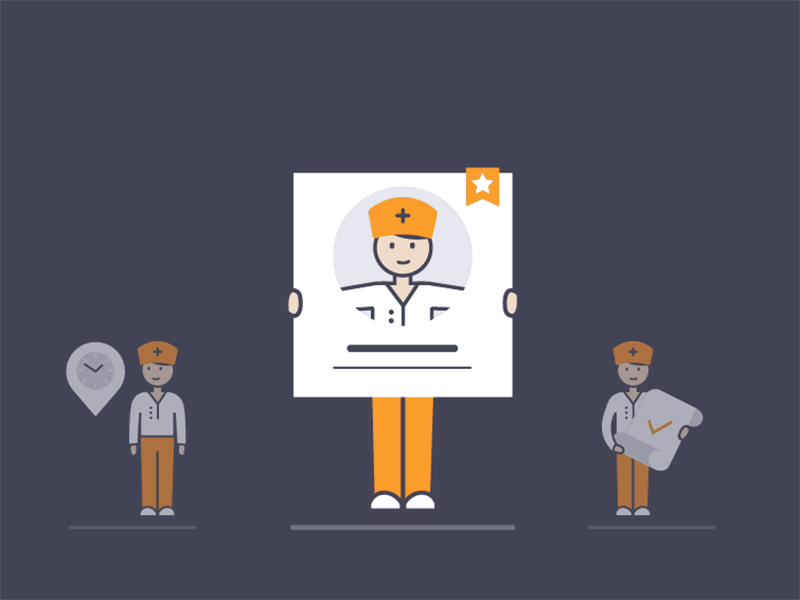 Characters loop animation by Alexandra on Dribbble
