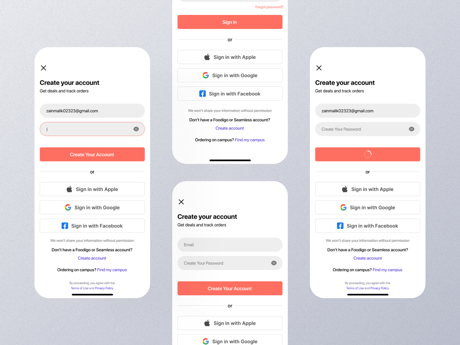 Sign Up Mobile App Ui by UI Ants on Dribbble