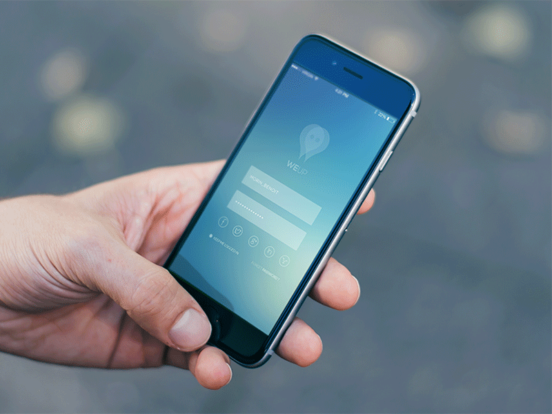 WeUp iOS App by Benoit Morin on Dribbble