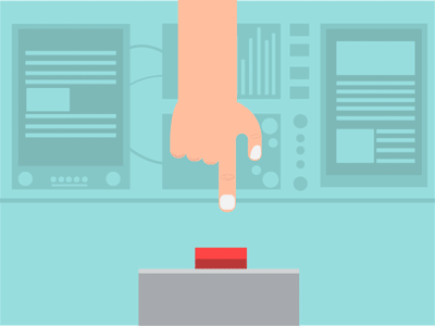 Push The Button by Menderes Mertoglu on Dribbble