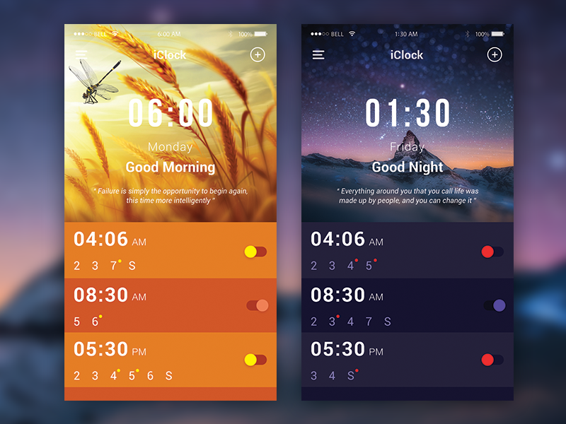 Dark & Light (iClock) by Ha Truong on Dribbble