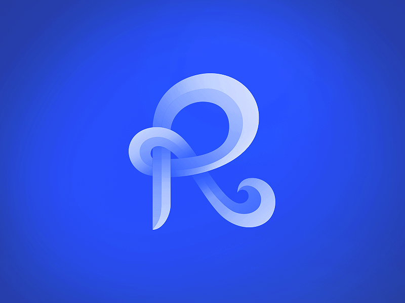 R - Wind Letter by Usama Awan on Dribbble