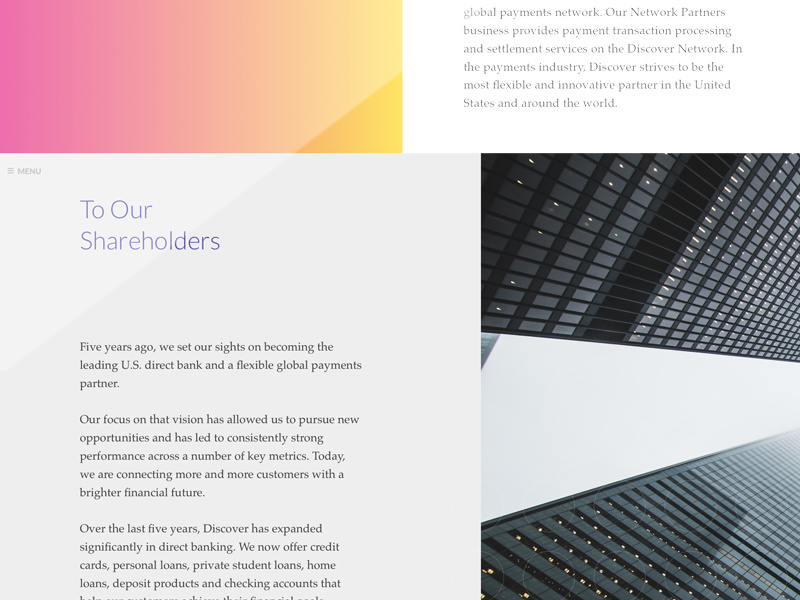 Online Annual Report by Mario Leo Fasolo on Dribbble