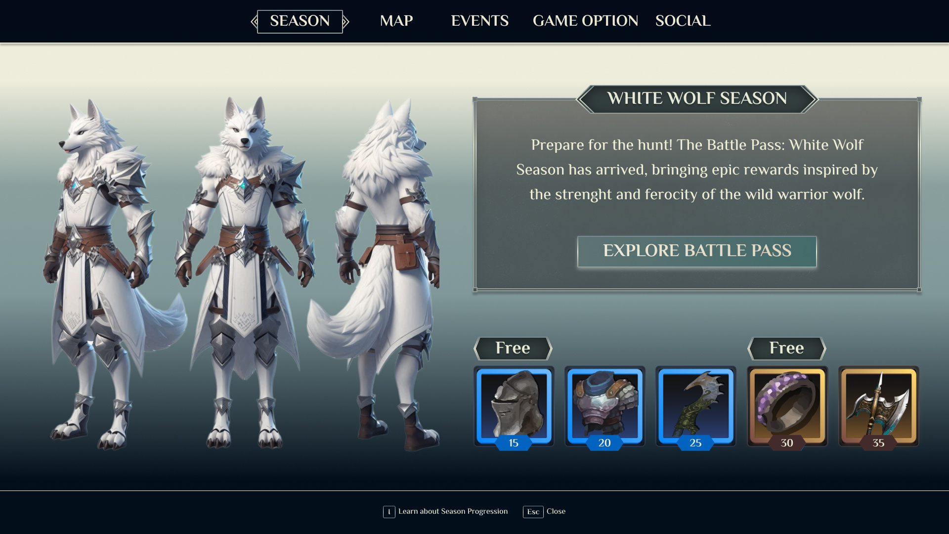 Warden of The Wild - RPG User Interface by Henrique Barci on Dribbble